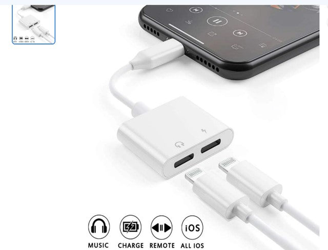 2 in 1 Dual Lightning iPhone Adapter & Splitter – Portage MCC