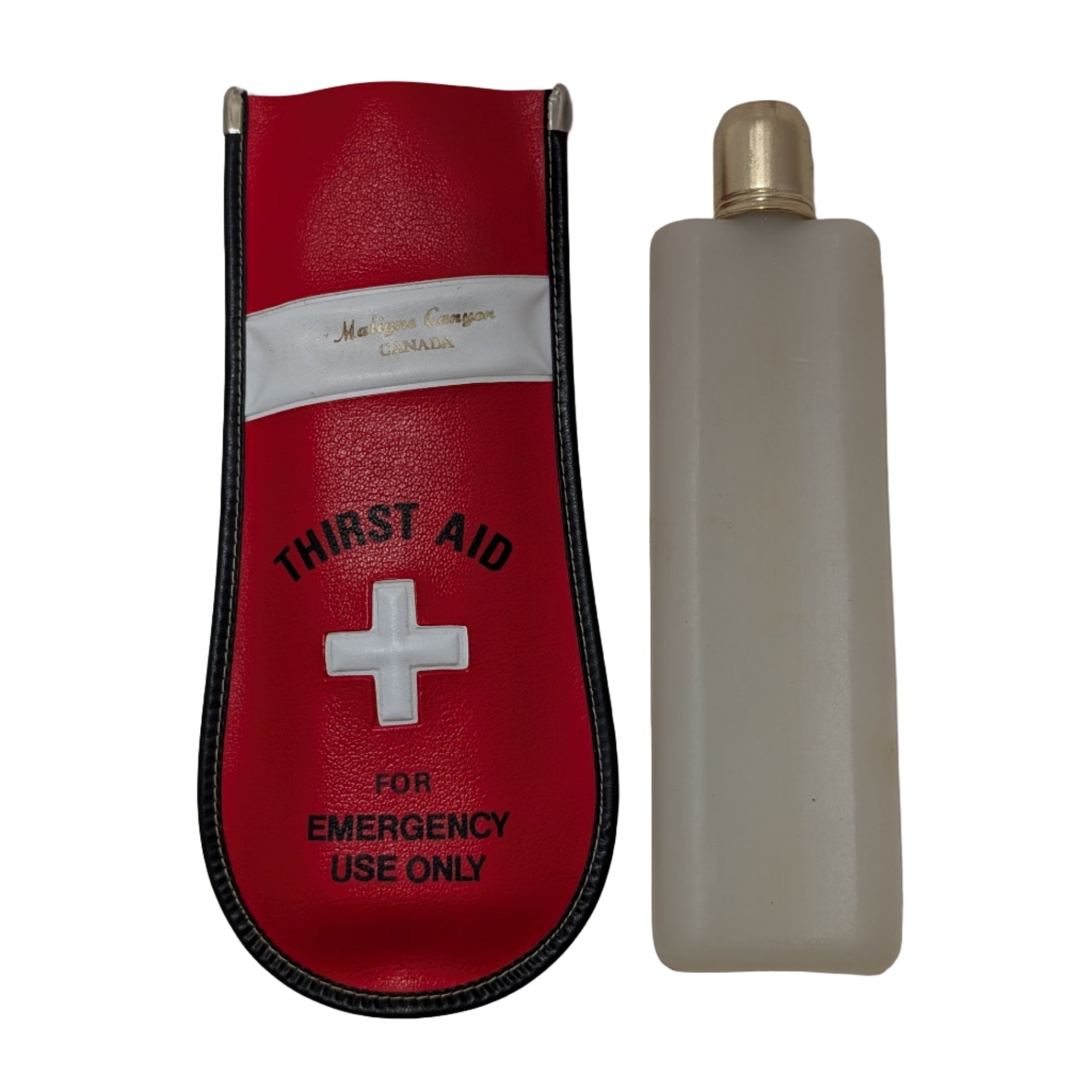 Vintage Maligne Canyon Canada First Responder Thirst Aid Flask - Retro ...
