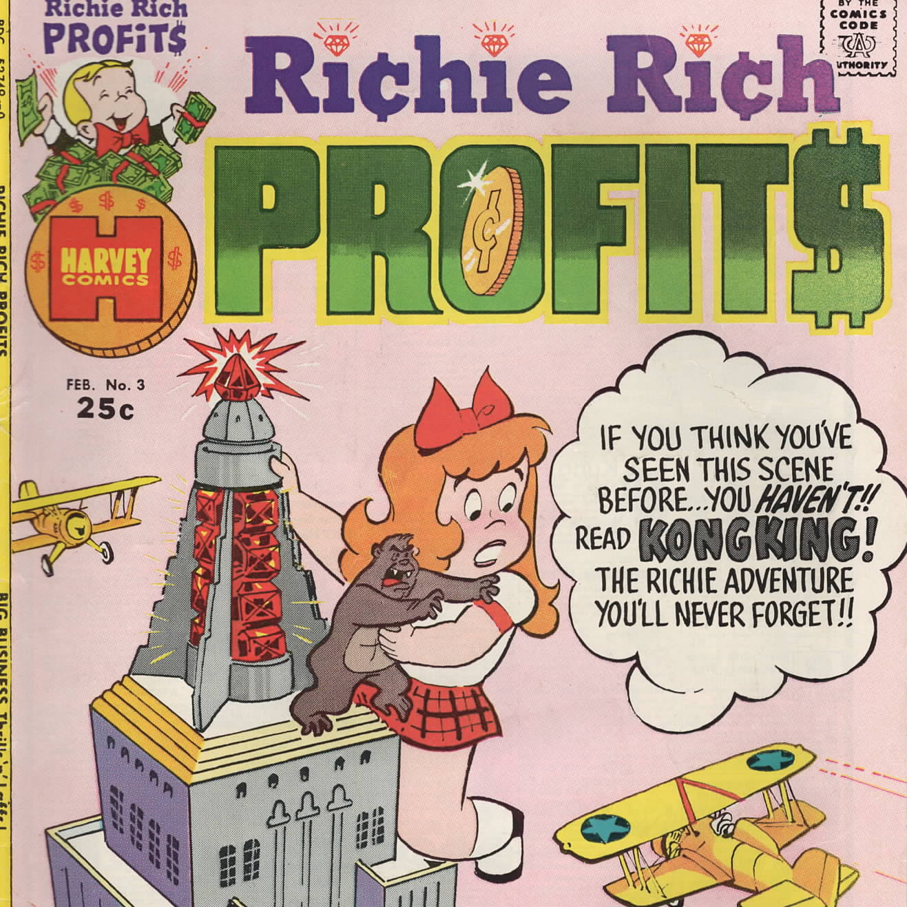 Richie Rich Profits #3 February 1975 Harvey Comics - Vintage ...