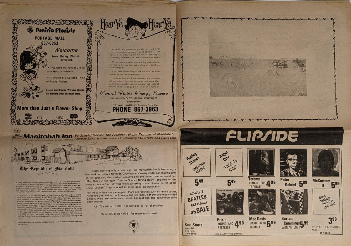 1980 Daily Graphic Portage la Prairie 100th Commemorative Edition ...